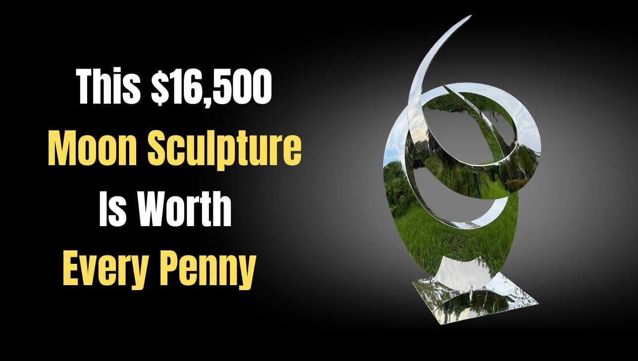 Transform Your Outdoor Space with the Crescent 2 Moon Sculpture ...